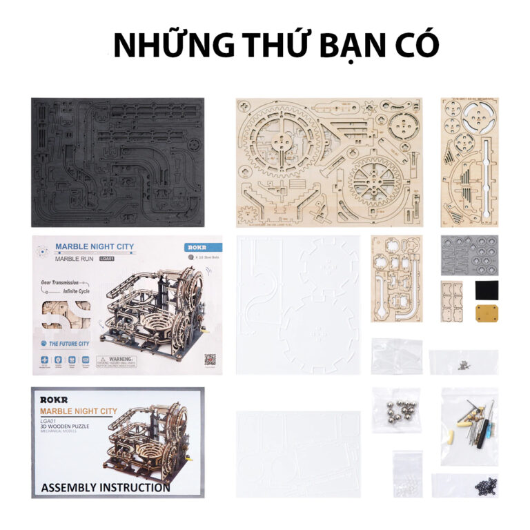 Marble Night City Marble Run LGA01 Mô hình Deer Store – Mô hình gỗ Deer ...