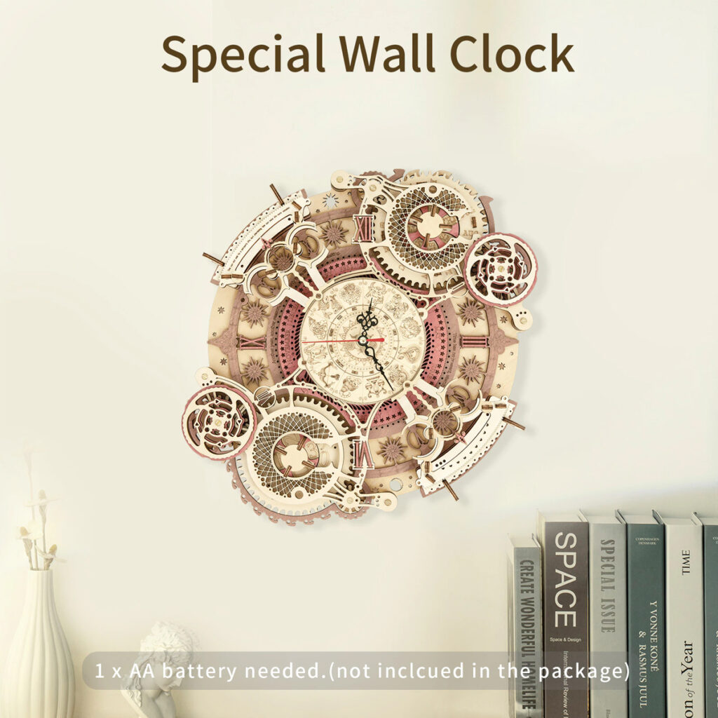 Zodiac Wall Clock Mechanical Time Art Engine LC601 Mô hình Deer Store ...