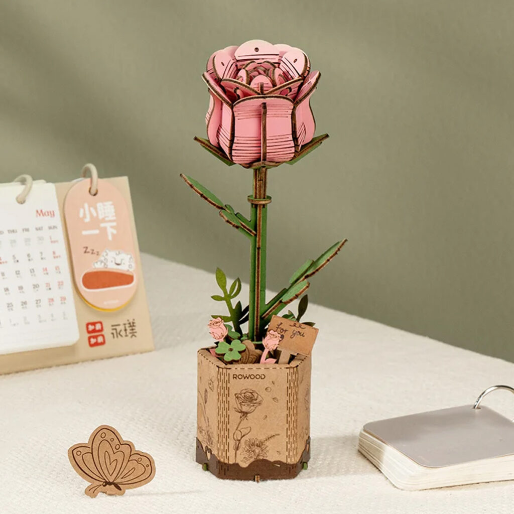 Rowood DIY Wooden Flower Bouquet 3D Wooden Puzzle Mô hình Deer Store ...