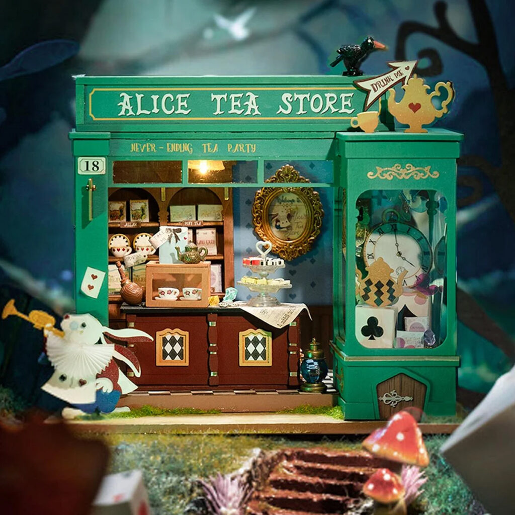 Alice’s Tea Store DIY Miniature House Kit DG156 Mô hình Deer Store – Mô ...